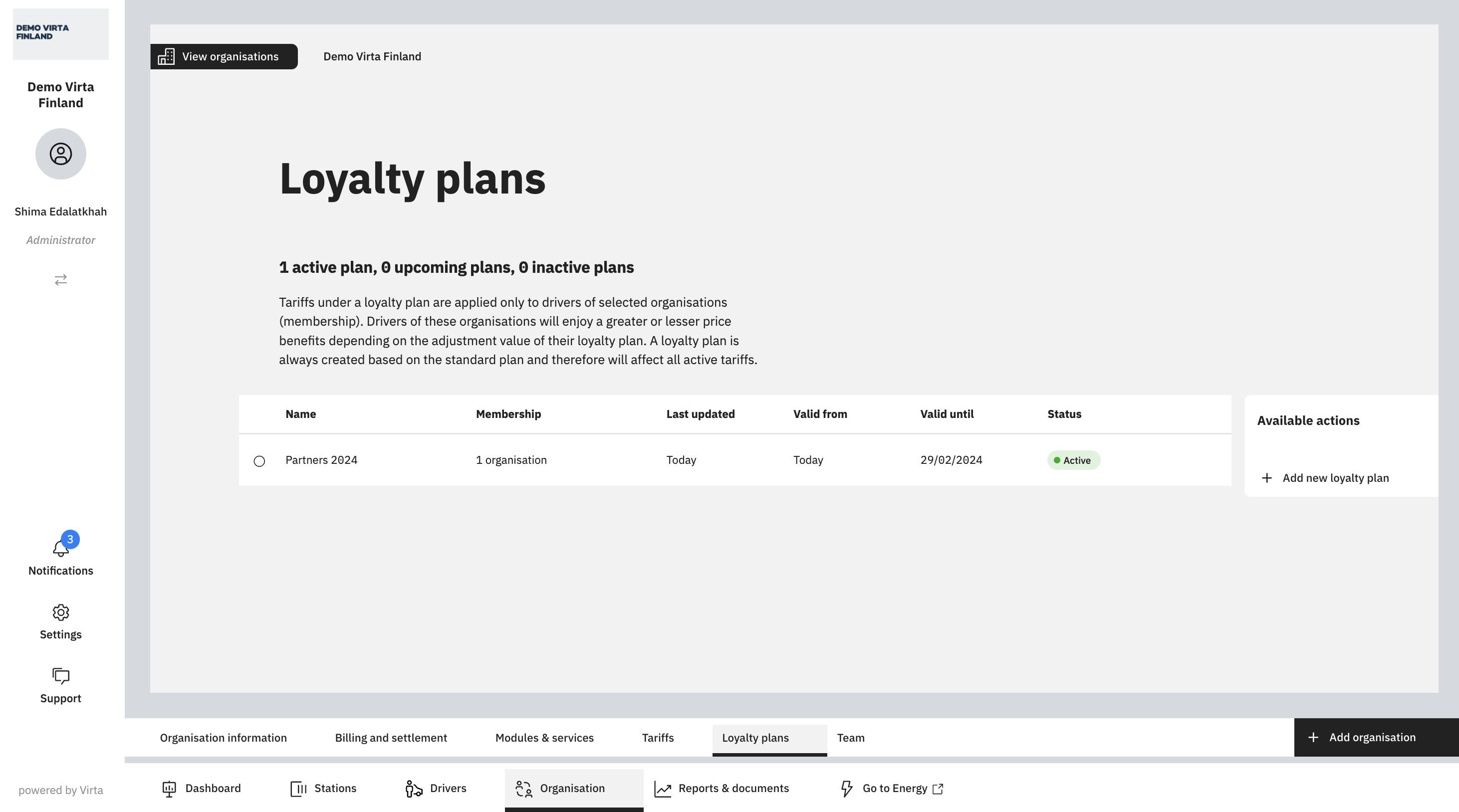 How to set up Loyalty Plans – Virta